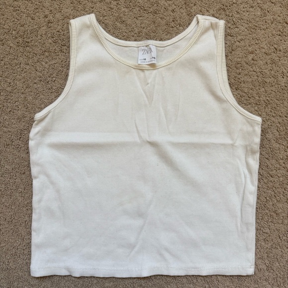 Zara | Shirts & Tops | Zara Basic White Tank | Poshmark